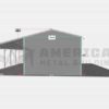 30x30 Vertical Roof Metal Garage with Lean-to - Buy Prefabricated ...